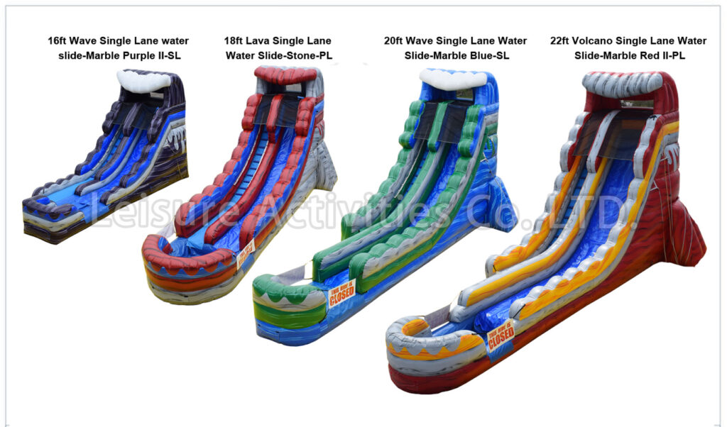 16ft Lava Single Lane Water Slide - Stone II-SL - Leisure Activities USA