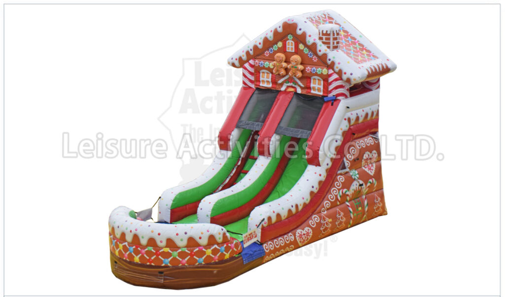 13ft Single Lane Water Slide - Ginger Bread House-SL - Leisure ...