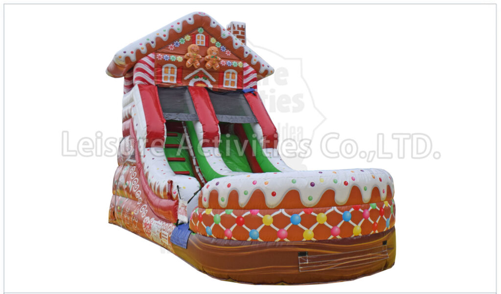 13ft Single Lane Water Slide - Ginger Bread House-SL - Leisure ...