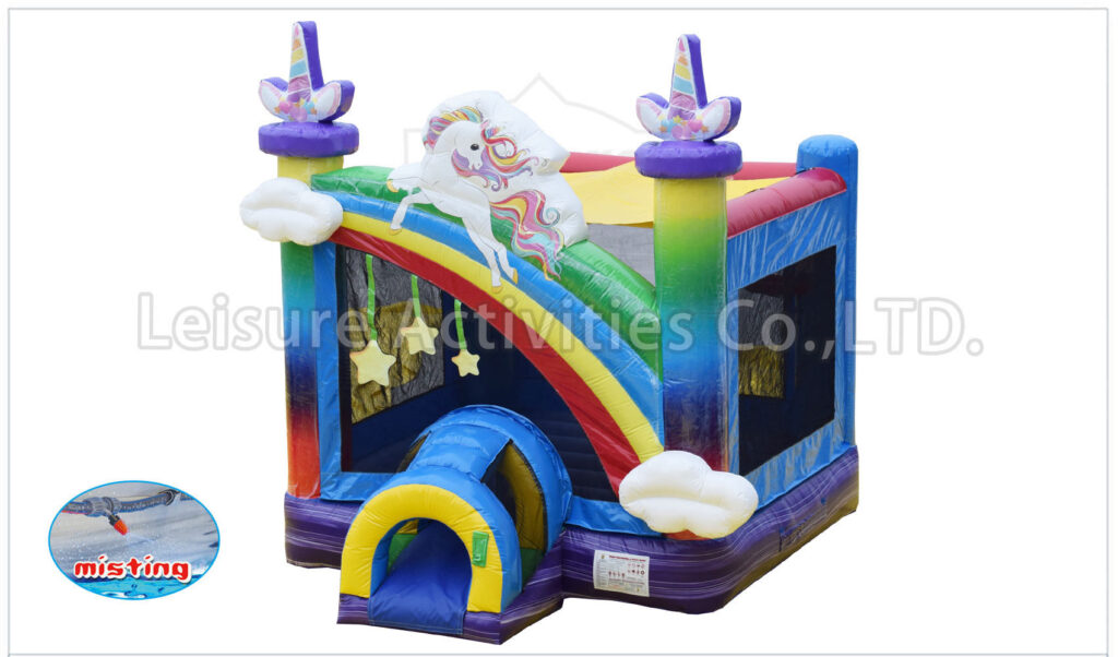 14ft Misting Bounce-Unicorn - Leisure Activities USA