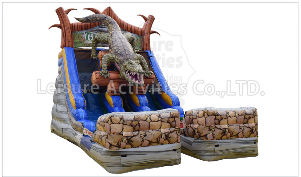 16ft Double Lane Water Slide- Alligator Swamp-SL - Leisure Activities USA