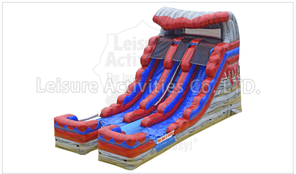 16ft Lava Double Lane Water Slide - Stone-SL - Leisure Activities USA