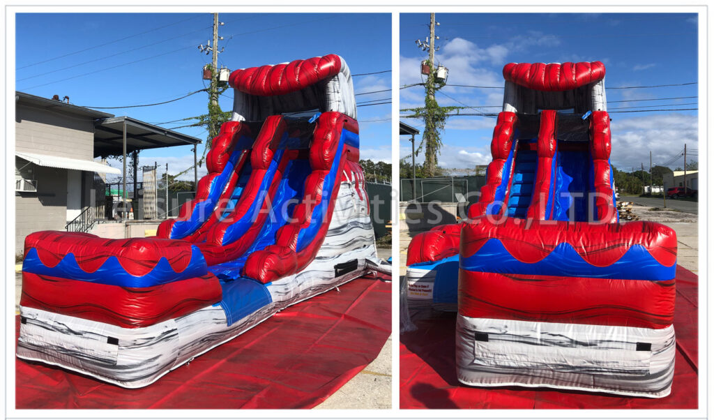16ft Lava Single Lane Water Slide - Stone II-SL - Leisure Activities USA