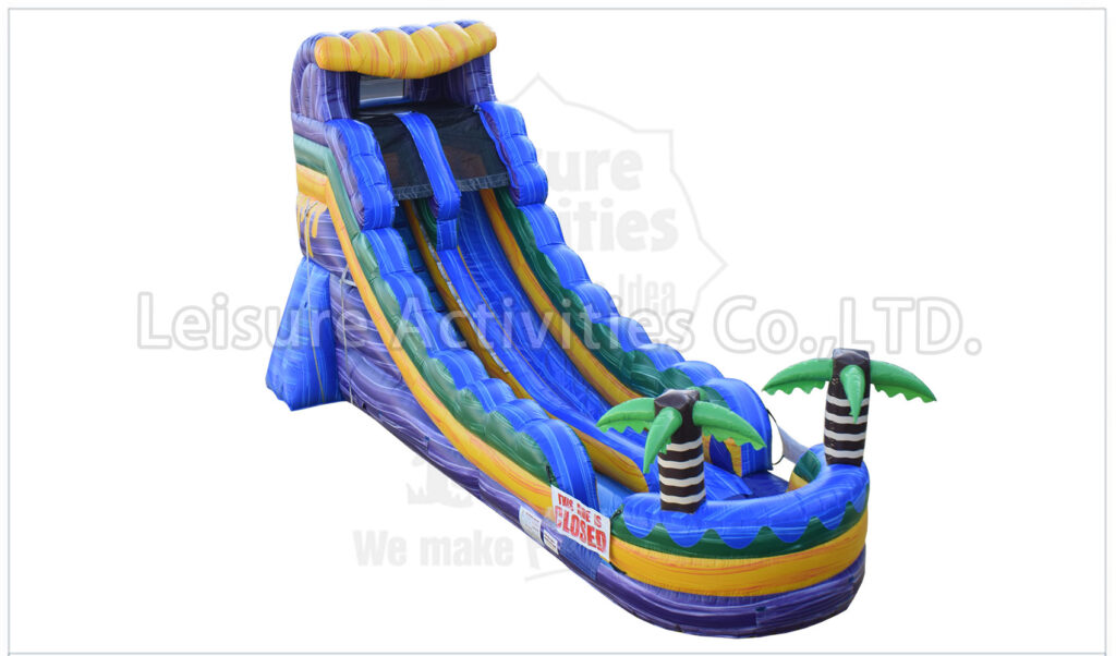 18ft Single Lane Water Slide-Purple Oasis-RPL - Leisure Activities USA