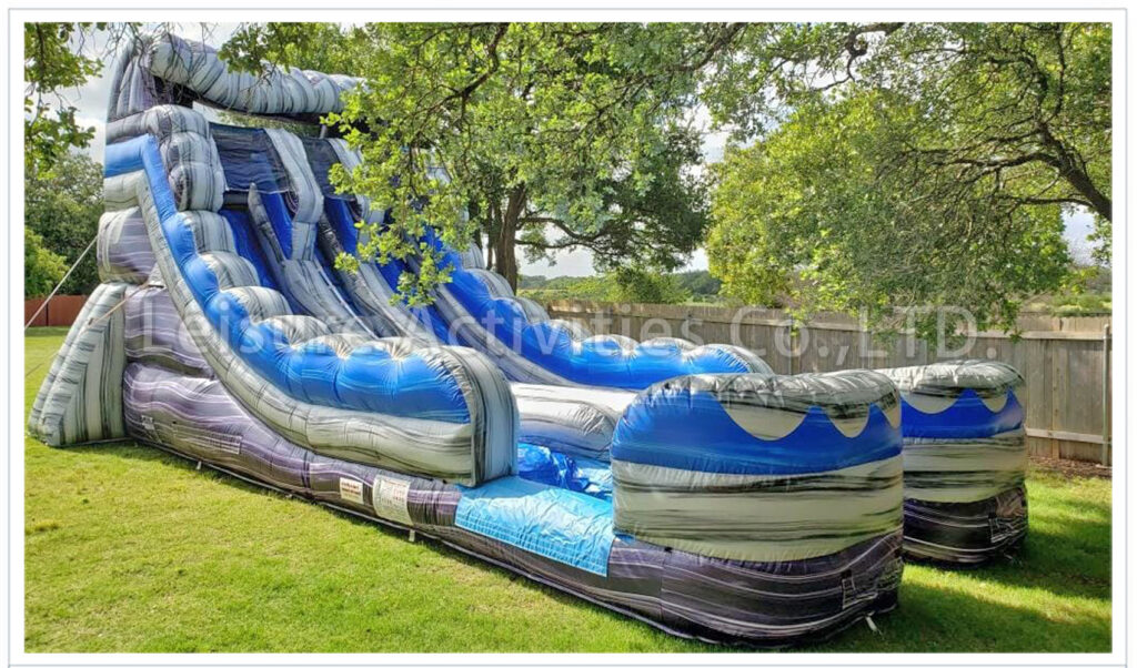 18ft Wave Double Lane Water Slide-Marble Purple-RPL - Leisure ...