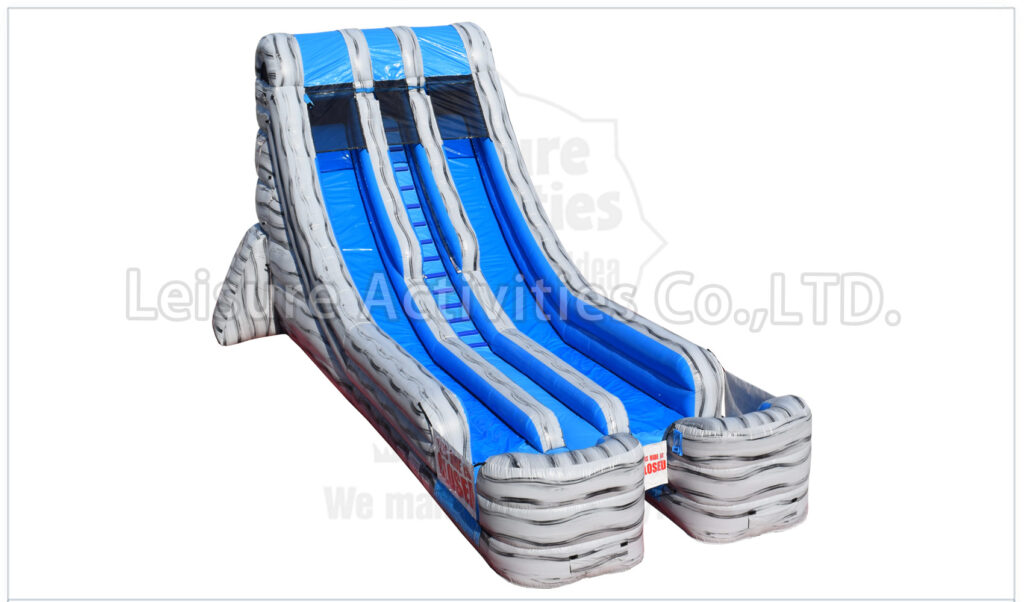 18ft Double Lane Water Slide-Stone-SL - Leisure Activities USA