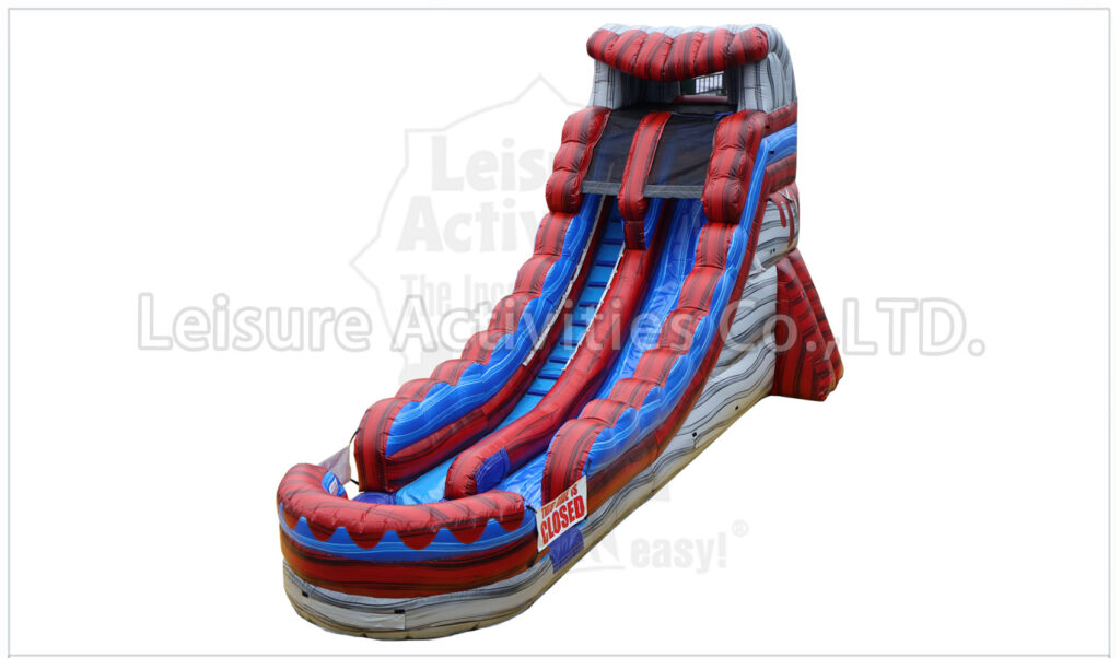 18ft Lava Single Lane Water Slide-Stone-RPL - Leisure Activities USA