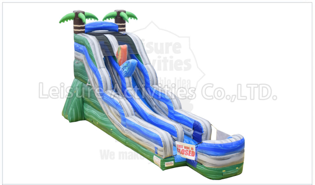 18ft Tropical Single Lane Water Slide II-RPL - Leisure Activities USA