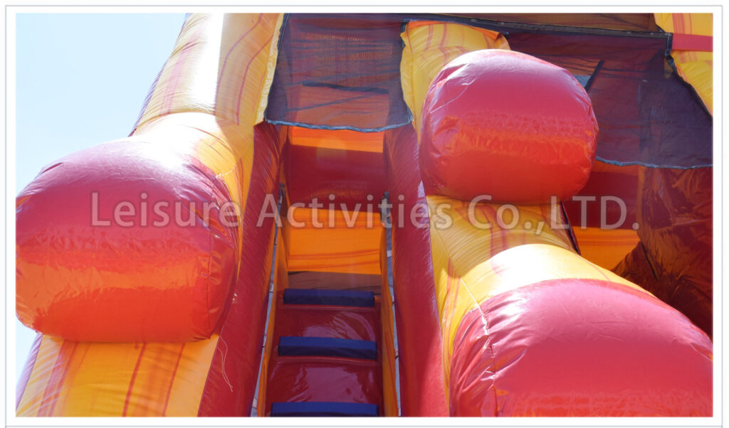 20ft Volcano Double Lane Curve Water Slide II-PL - Leisure Activities USA