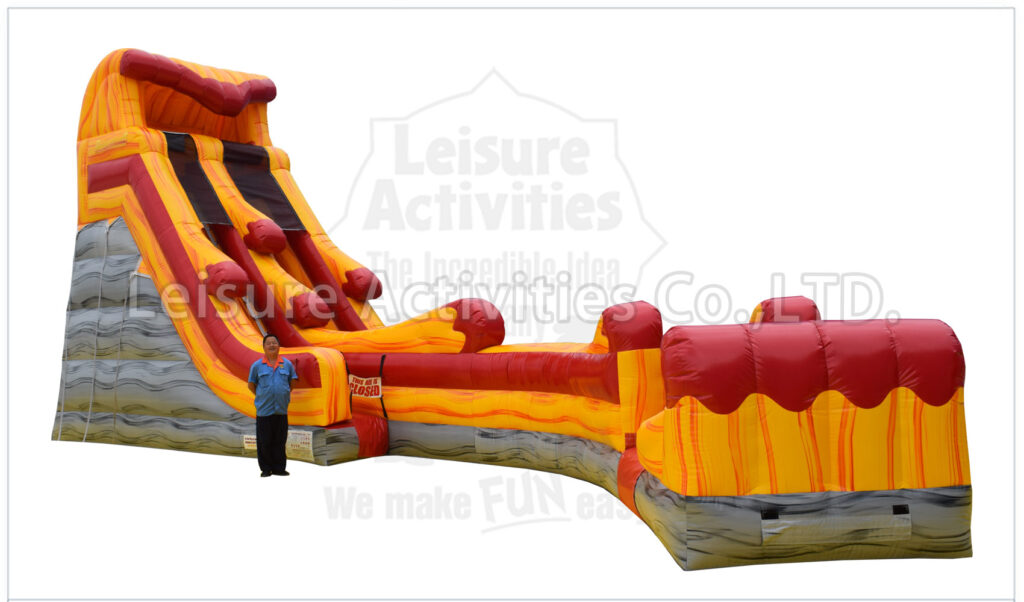 20ft Volcano Single Lane Curve Water Slide II-PL - Leisure Activities USA