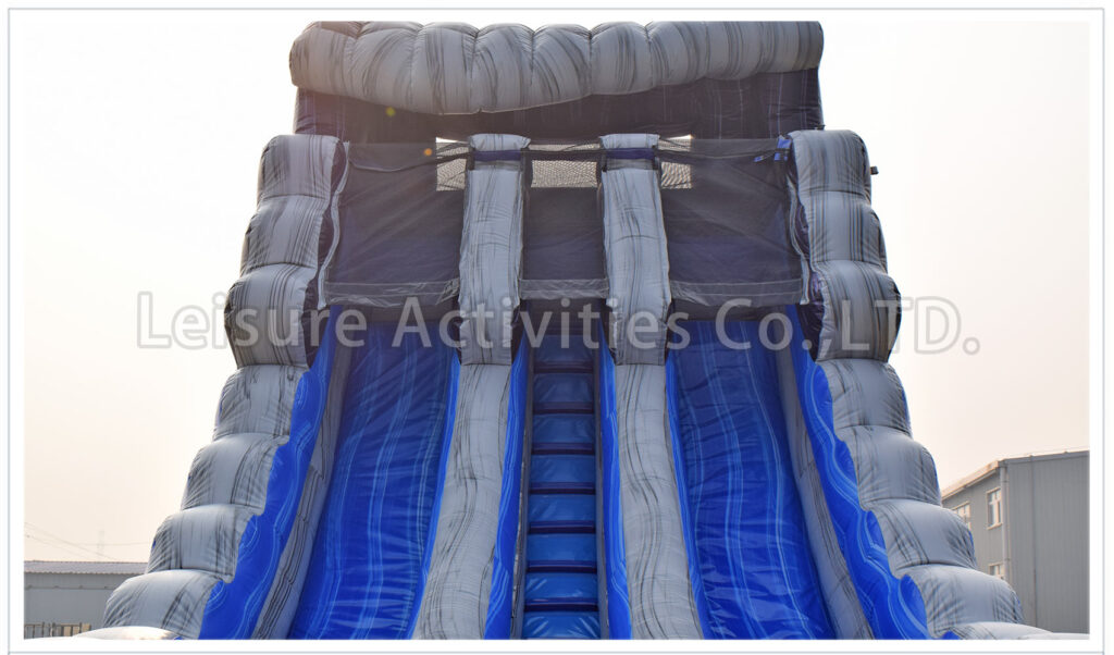 20ft Wave Double Lane Water Slide-Marble Purple-SL - Leisure Activities USA