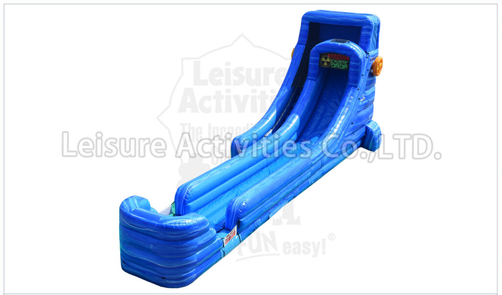 20ft Caustic Drop Water/Foam Slide-Marble Blue-SL - Leisure Activities USA