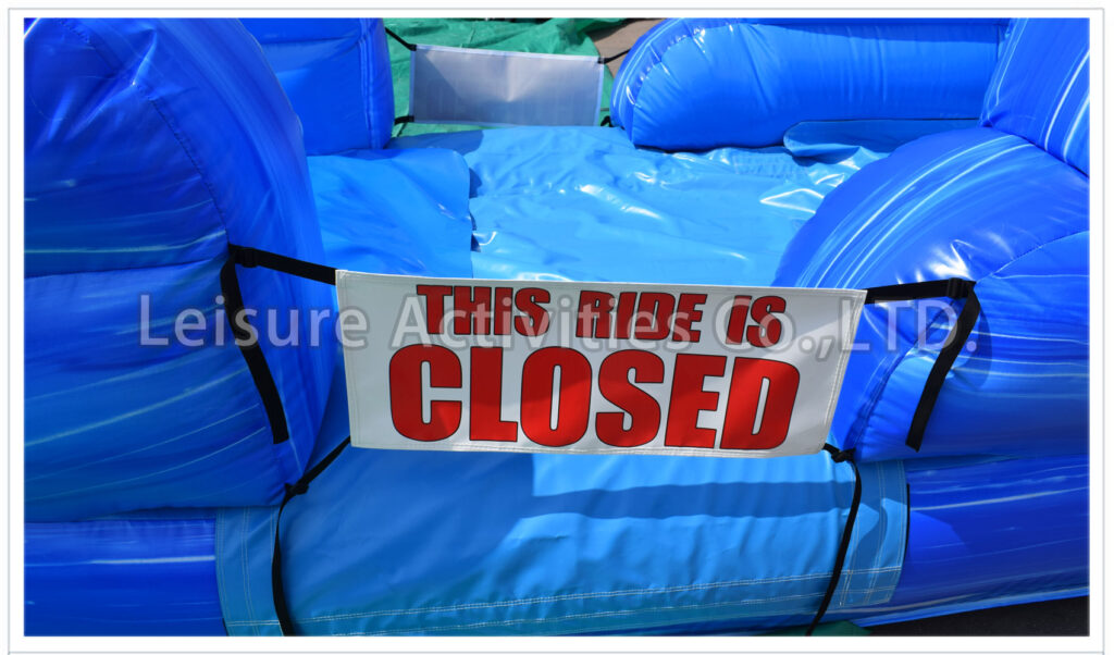 20ft Caustic Drop Water/Foam Slide-Marble Blue-SL - Leisure Activities USA