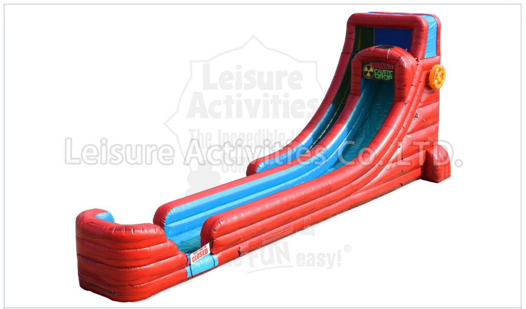 20ft Caustic Drop Water/Foam Slide-Marble Red-SL - Leisure Activities USA