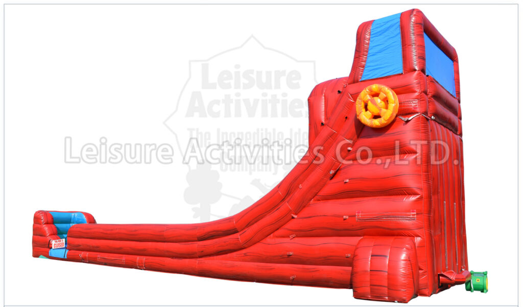 20ft Caustic Drop Water/Foam Slide-Marble Red-SL - Leisure Activities USA