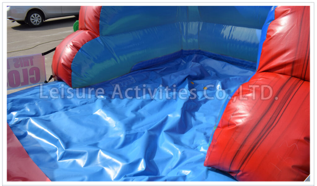 20ft Caustic Drop Water/Foam Slide-Marble Red-SL - Leisure Activities USA