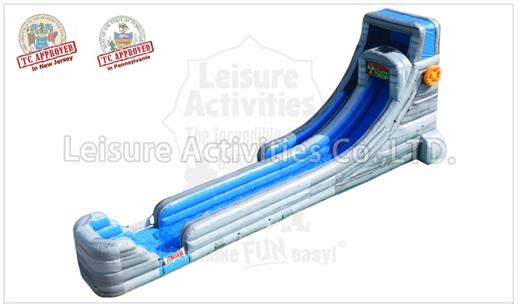 20ft Caustic Drop Water/Foam Slide- Stone-SL - Leisure Activities USA
