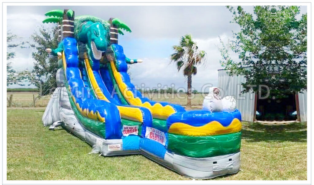18ft Single Lane Water Slide-Jurassic-SL (Max Height 20ft) - Leisure ...