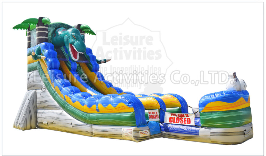 18ft Single Lane Water Slide-Jurassic-SL (Max Height 20ft) - Leisure ...
