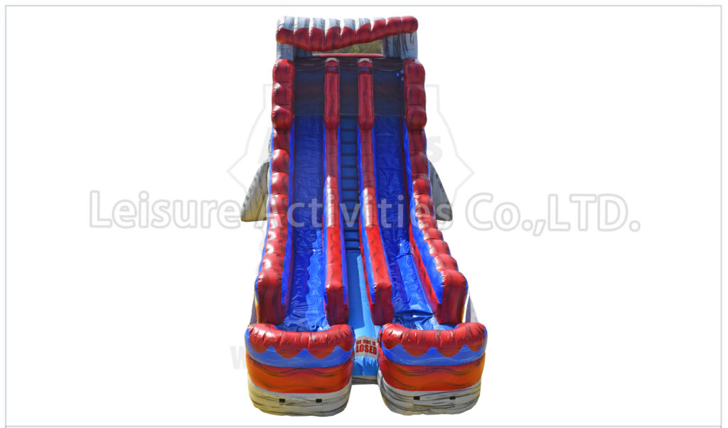 20ft Lava Double Lane Water Slide-Stone-SL - Leisure Activities USA