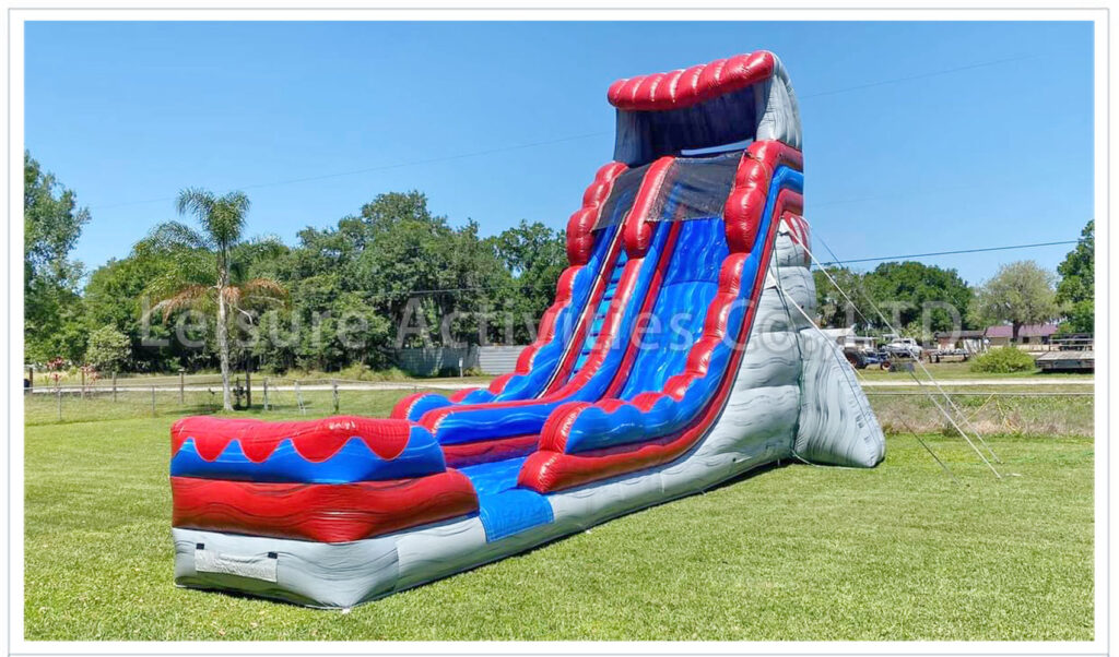 20ft Lava Single Lane Water Slide- Stone-SL - Leisure Activities USA