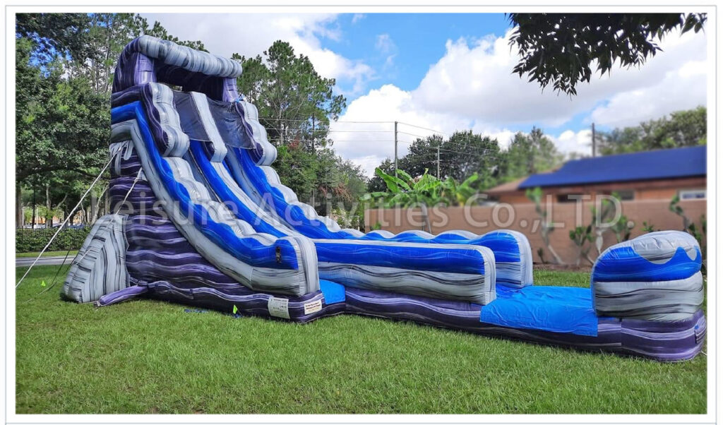 20ft Wave Single Lane Water Slide- Marble Purple-SL - Leisure ...