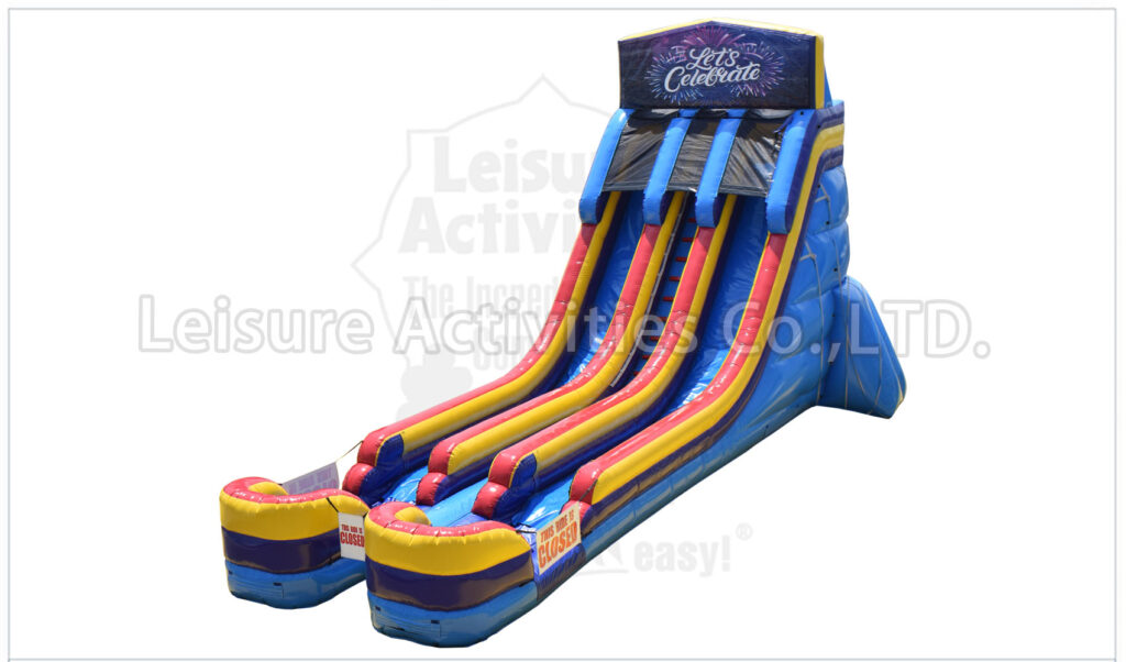 22ft Double Lane Water Slide-Modular-Retro-RPL - Leisure Activities USA