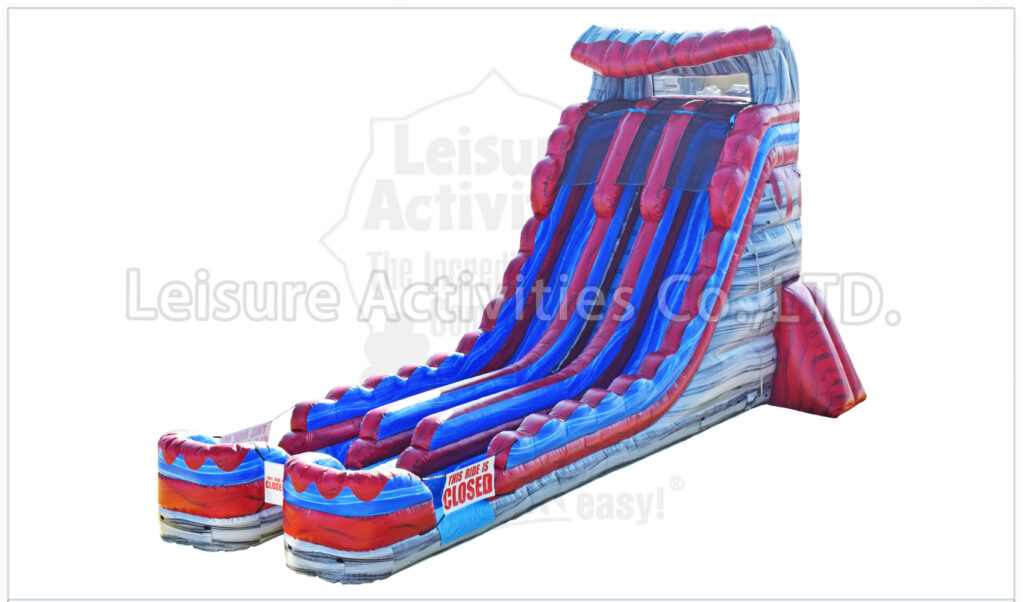 22ft Lava Double Lane Water Slide- Stone II-RPL - Leisure Activities USA