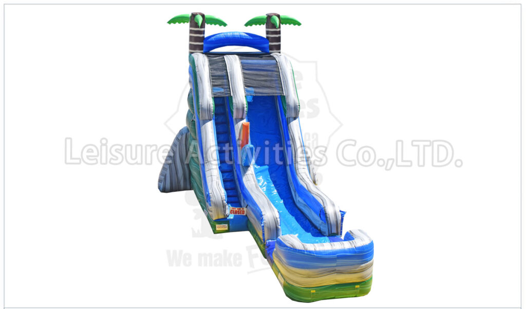 22ft Single Lane Tropical Slip N Slide- LTE-PL/SL - Leisure Activities USA