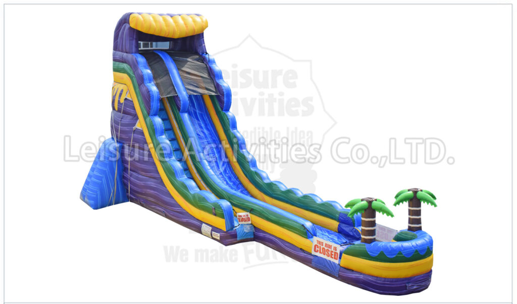 22ft Single Lane Water Slide-Purple Oasis-RPL - Leisure Activities USA