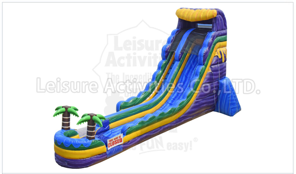 22ft Single Lane Water Slide-Purple Oasis-RPL - Leisure Activities USA