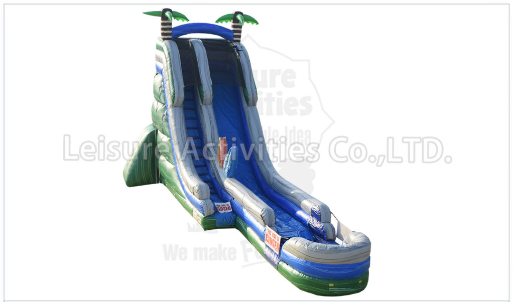22ft Single Lane Water Slide-Tropical- RPL - Leisure Activities USA