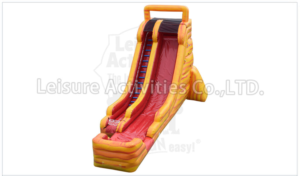 22ft Single Lane Water Slide-Marble Yellow II-SL - Leisure Activities USA