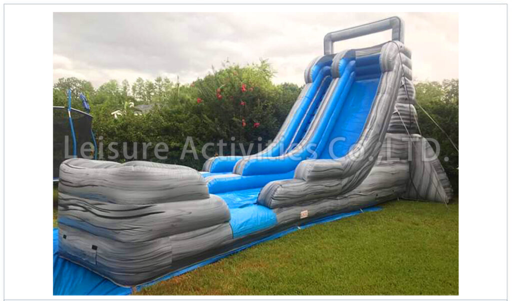 22ft Single Lane Water Slide-Stone II- SL - Leisure Activities USA
