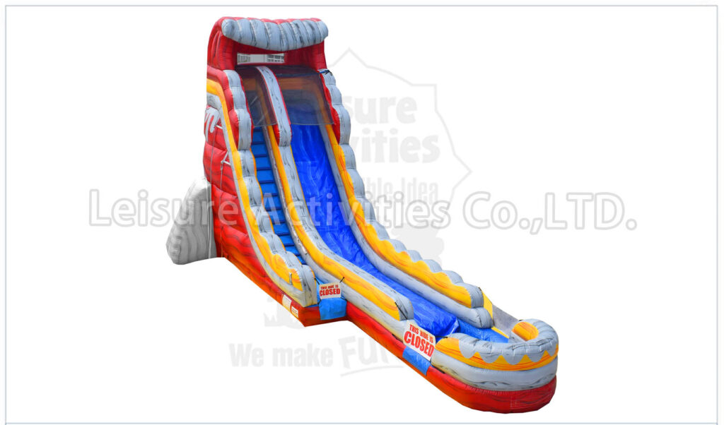 22ft Volcano Single Lane Water Slide- Marble Red II-RPL - Leisure ...