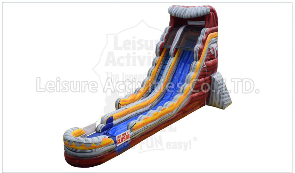 22ft Volcano Single Lane Water Slide- Marble Red II-RPL - Leisure ...