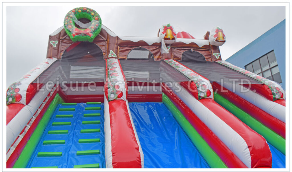23ft Christmas Double Lane Tubing Slide - Leisure Activities USA