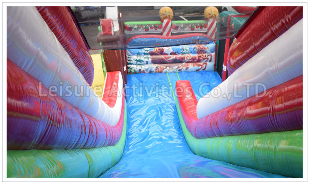 23ft Christmas Double Lane Tubing Slide - Leisure Activities USA
