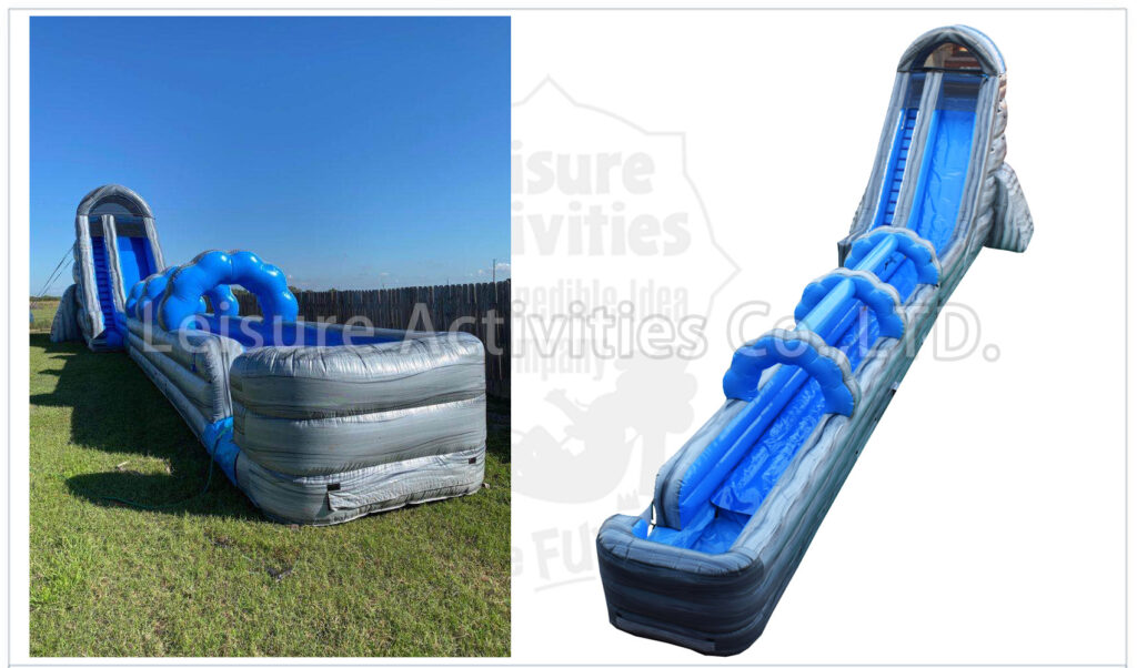 24ft Single Lane Slip N Slide-Stone-PL - Leisure Activities USA