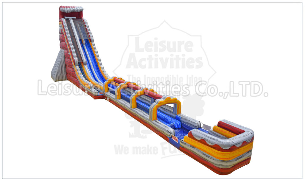 40ft Volcano Double Lane Slip N Slide-PL - Leisure Activities USA