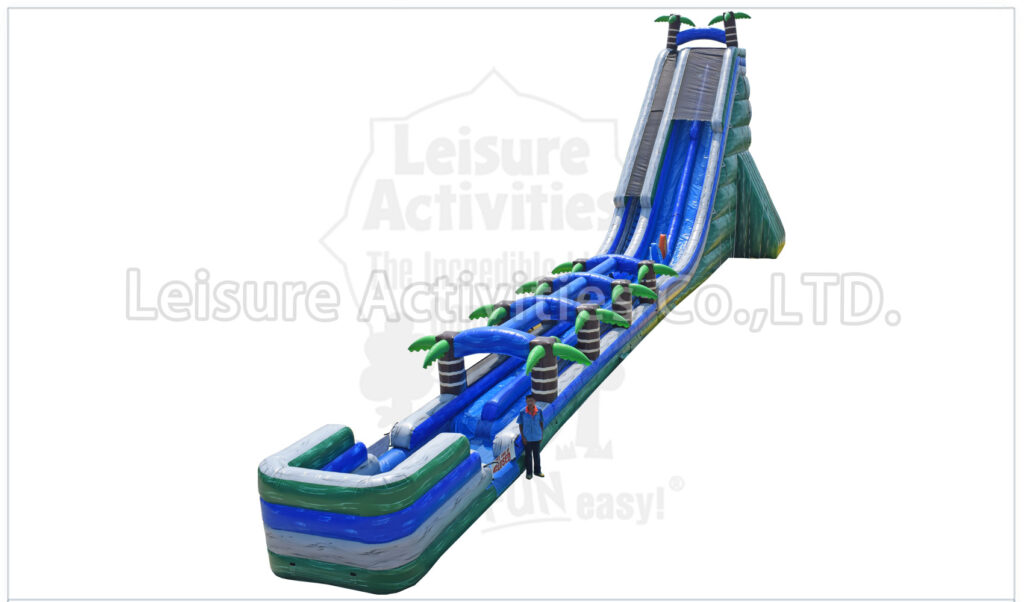 40ft Tropical Double Lane Slip N Slide-PL - Leisure Activities USA