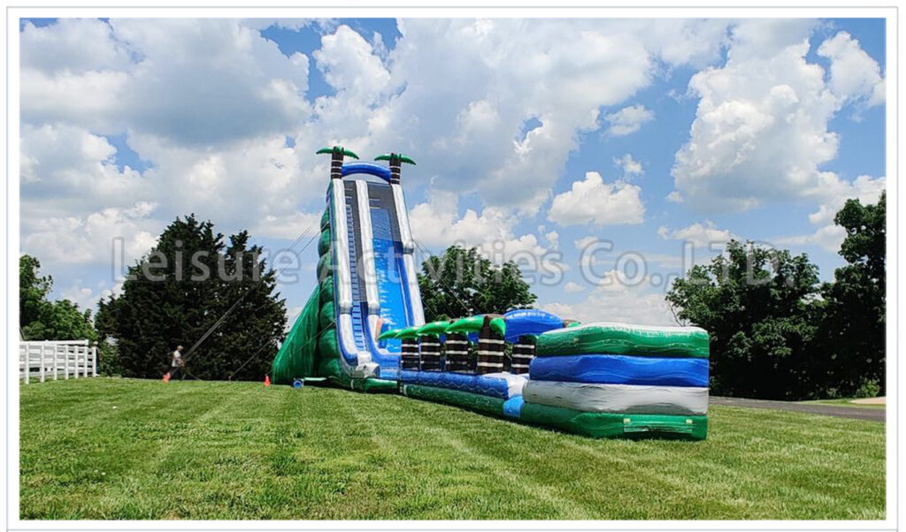 40ft Tropical Single Lane Slip N Slide - PL - Leisure Activities USA