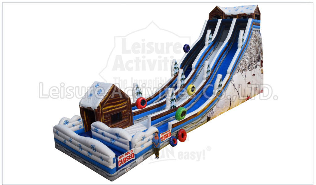 35ft Alpine Tubing Double Lane Slide - Leisure Activities USA
