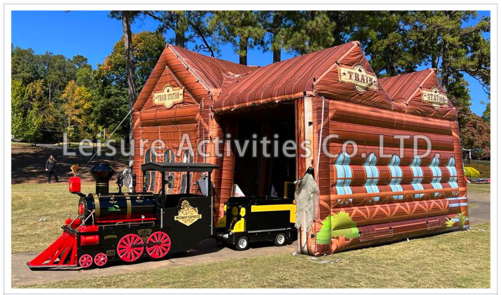 Inflatable Train Depot-Station II - Leisure Activities USA