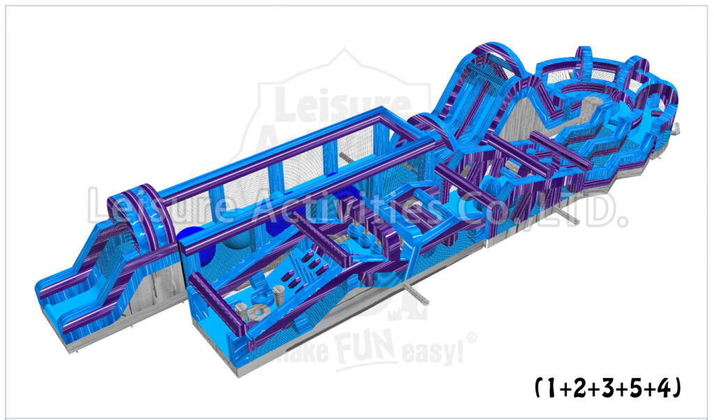 Mega Obstacle Run - Marble Purple - Leisure Activities USA