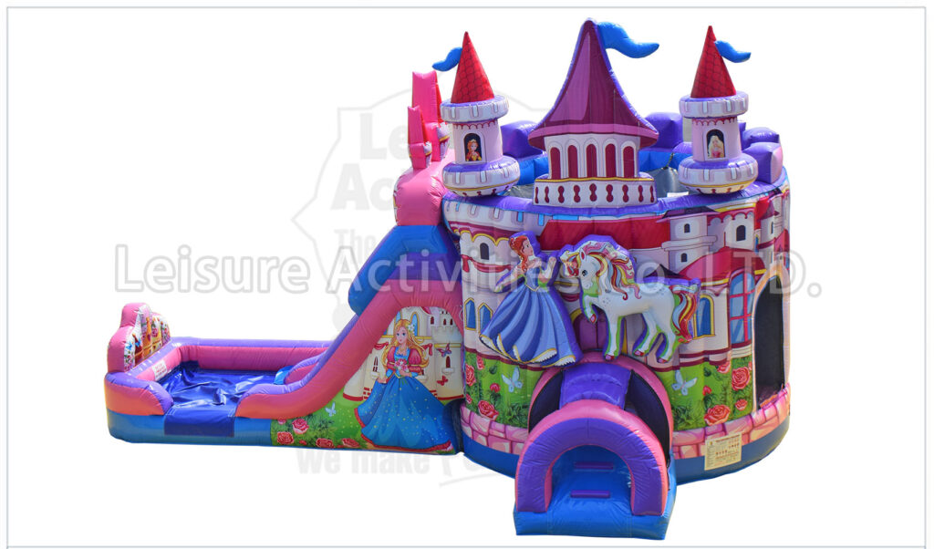 Princess Castle Double Lane Combo Wet/Dry-SL - Leisure Activities USA
