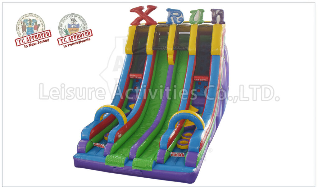 Xtreme Fun Run® Double Lane Slide-Retro - Leisure Activities USA
