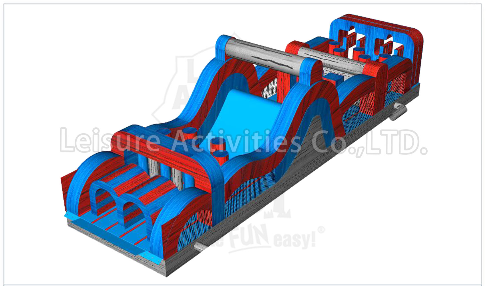 40ft Obstacle Course II-Lava - Leisure Activities USA