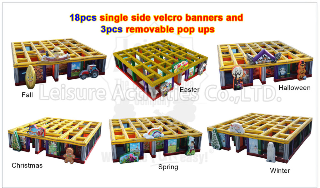 30ft Hybrid Maze artworks-18pcs single side (PRICE PER SET PER THEME ...