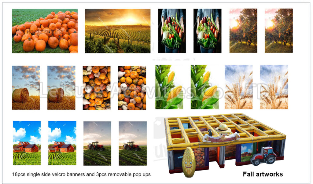 30ft Hybrid Maze artworks-18pcs single side (PRICE PER SET PER THEME ...